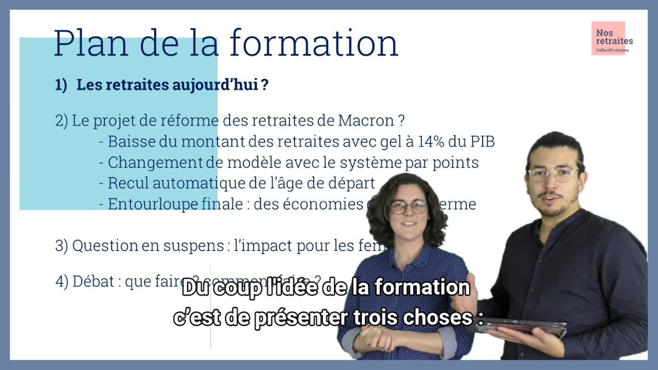 Formation "Réformes des retraites" - Collectif Nos Retraites - YouTube