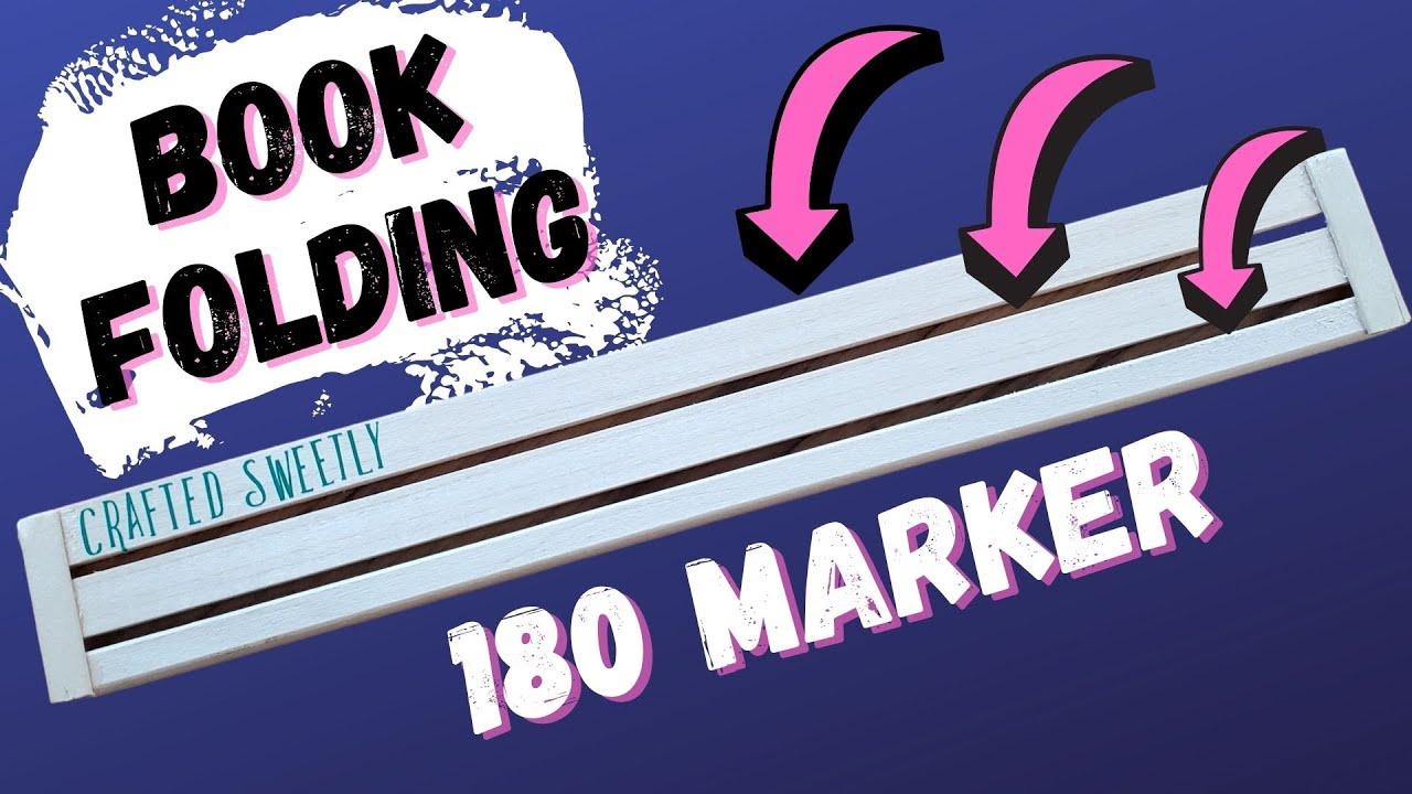 Book Folding Tool - 180 Marker for accurate, fast 180 folds - YouTube