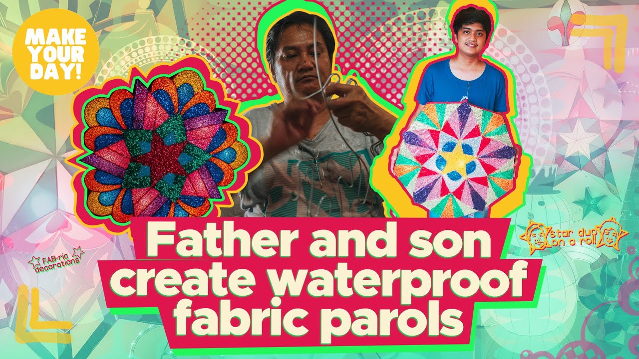 Father and son create waterproof fabric parols | Make Your Day - YouTube