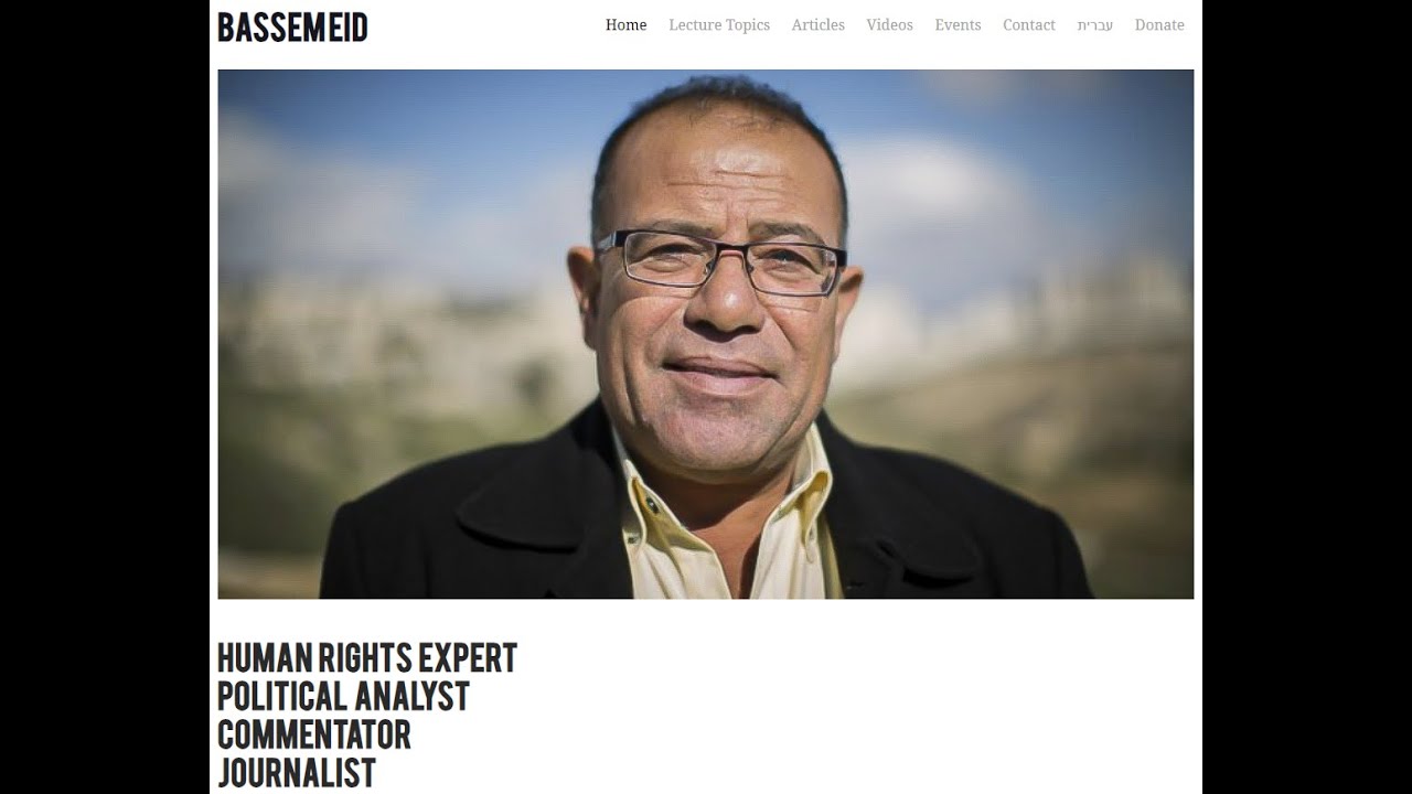 Media Roundtable with Bassem Eid - YouTube