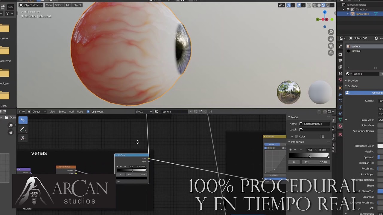 ojo procedural en blender - YouTube