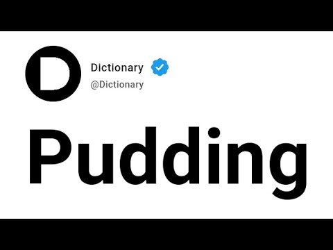 Pudding Meaning In English - YouTube