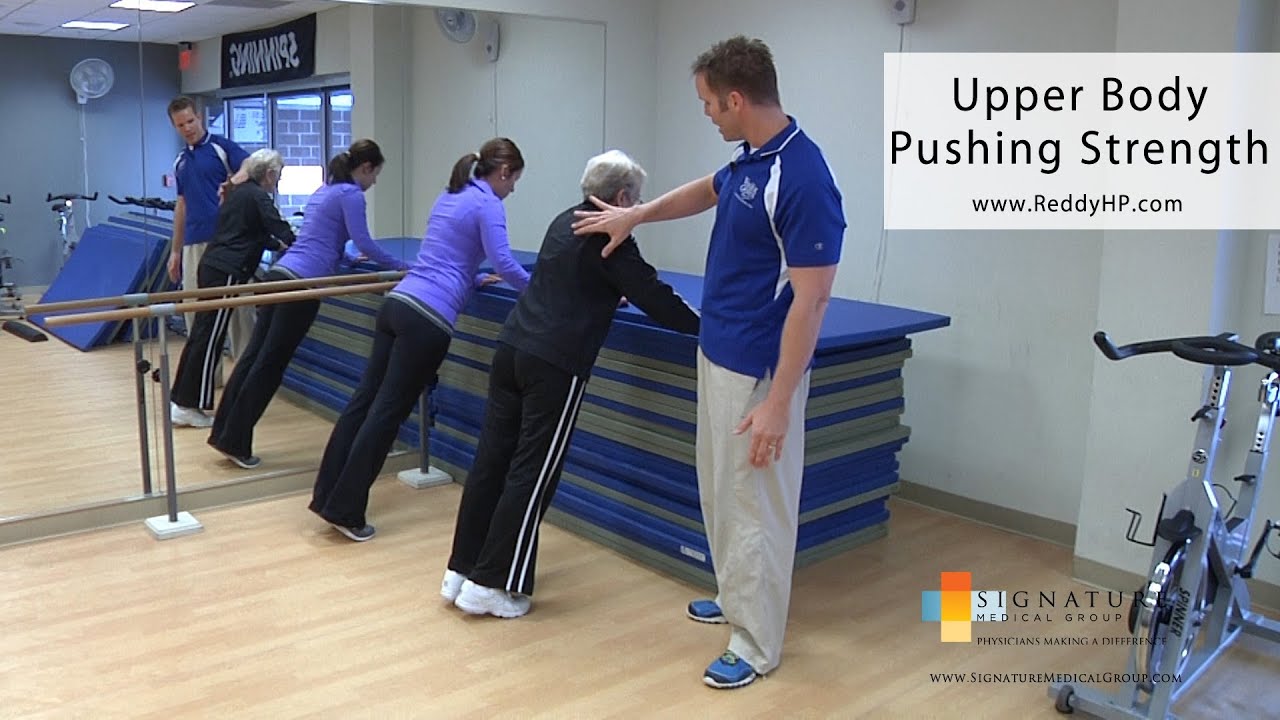 Upper Body Pushing Strength - YouTube
