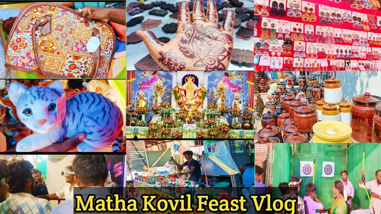 Matha Kovil Feast Vlog | Street Shopping Video| Riyokingvlogs - YouTube