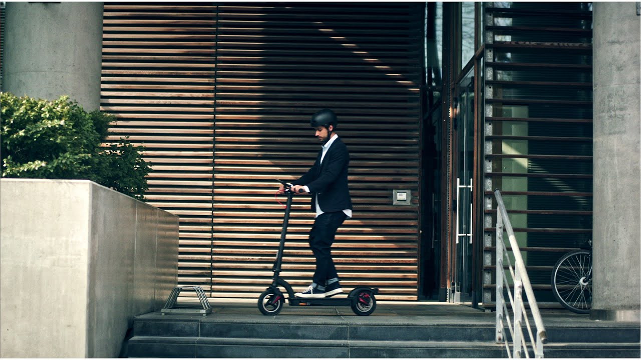 SHARP electric scooter EM-KS2- Eco-friendly! - YouTube