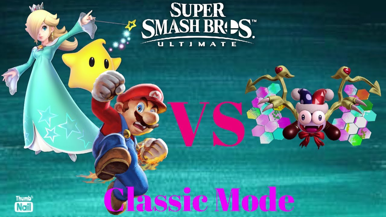 SSBU - Rosalina & Mario vs Marx (Classic Mode) - YouTube