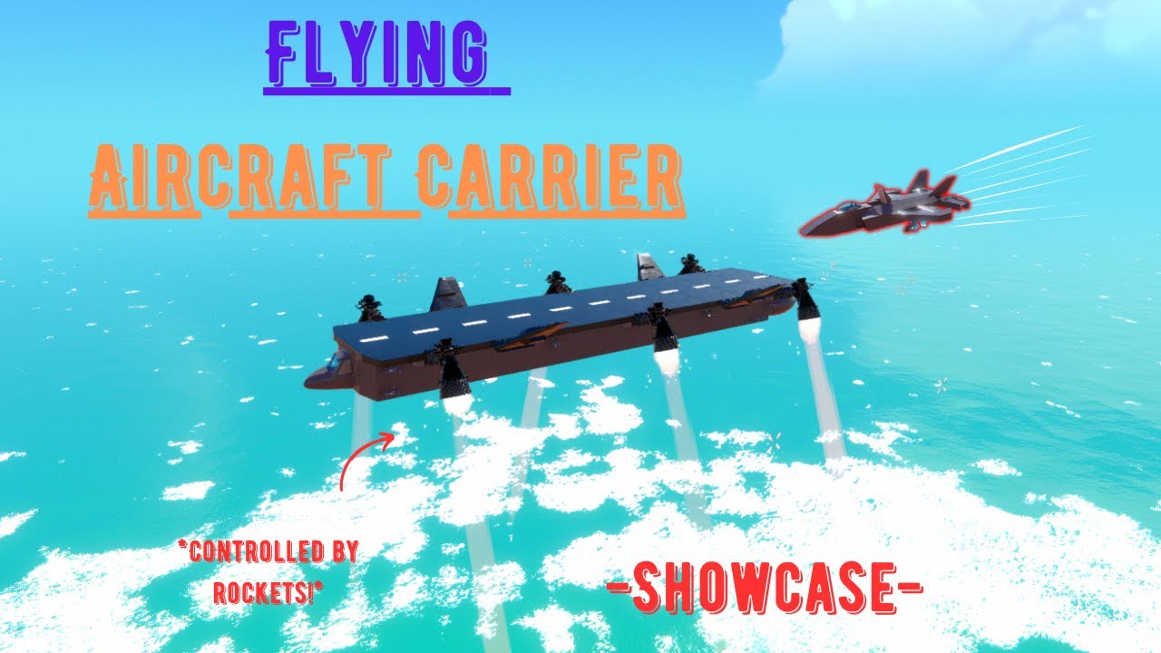 I Made a FLYING Aircraft Carrier in Trailmakers! - YouTube