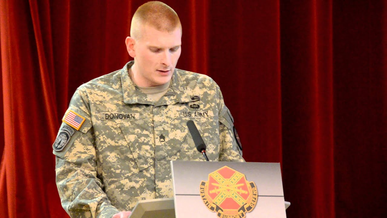 Staff Sgt. Robert Donovan, IMCOM-Europe, NCO of the Year - YouTube