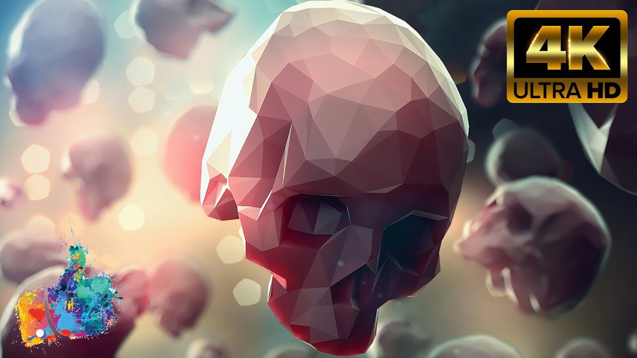 SKULL VIDEO WALLPAPER 4K 2 HOURS - YouTube