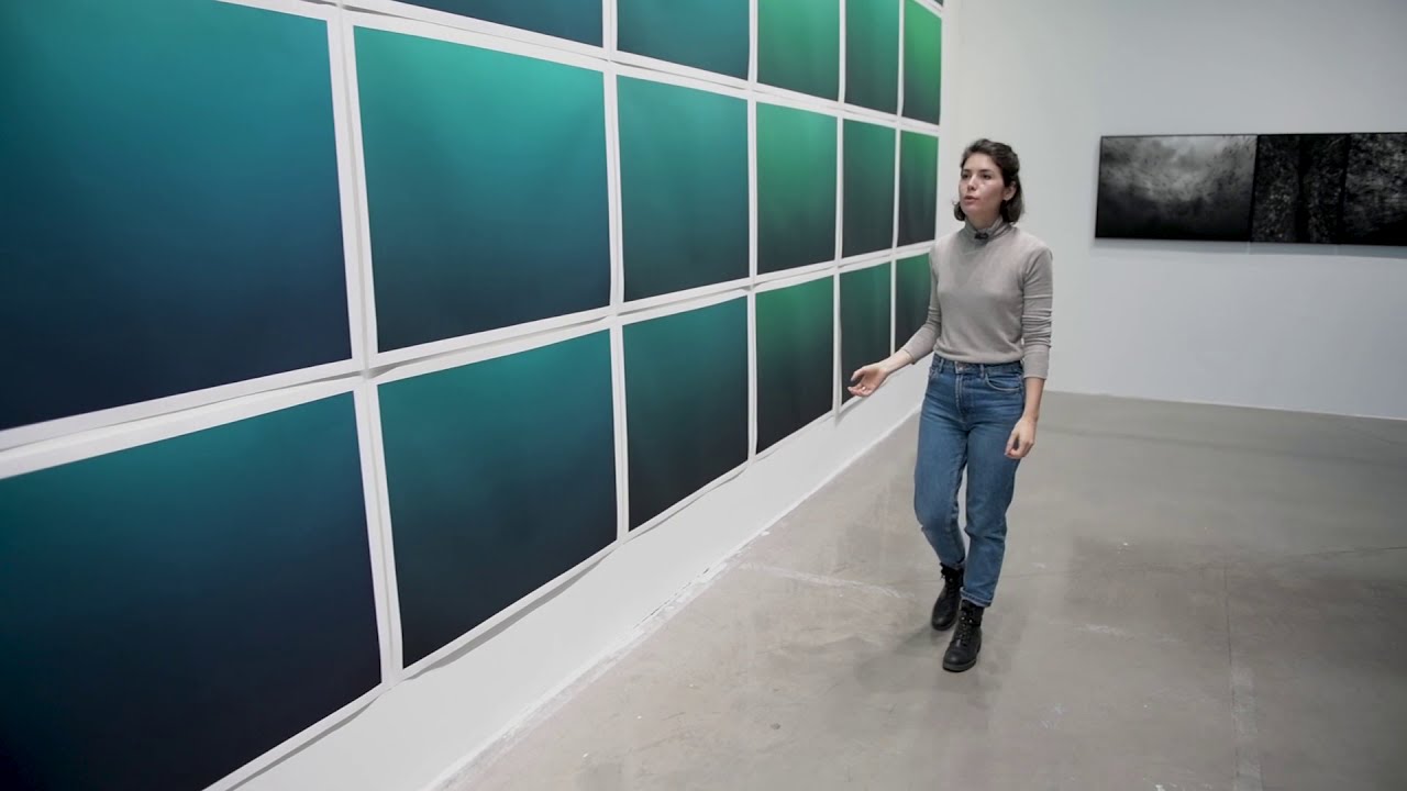 Visite de l’exposition Paysages productifs, Nicolas Floc’h avec Julia ...