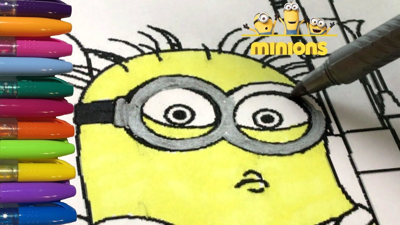 Coloring Minions Despicable Me - YouTube