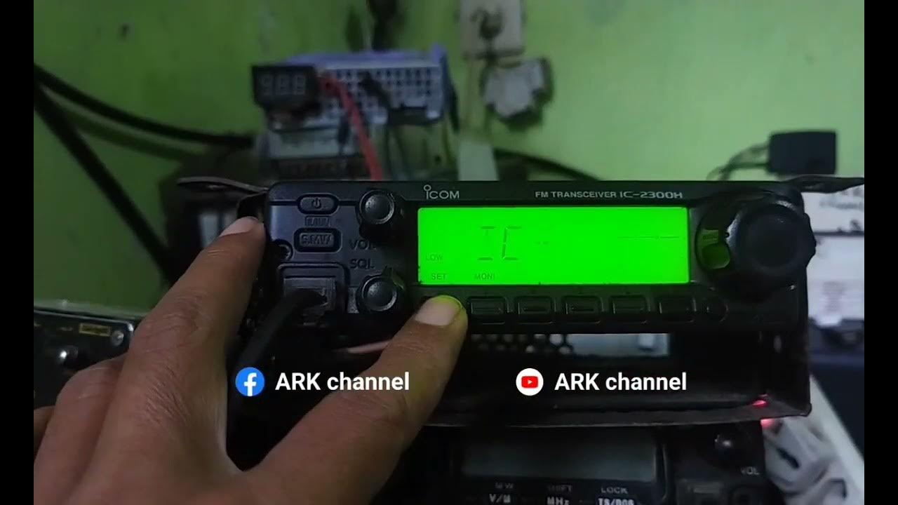 CARA PROGRAM / SETTING RADIO RIG ICOM IC 2300 H - YouTube