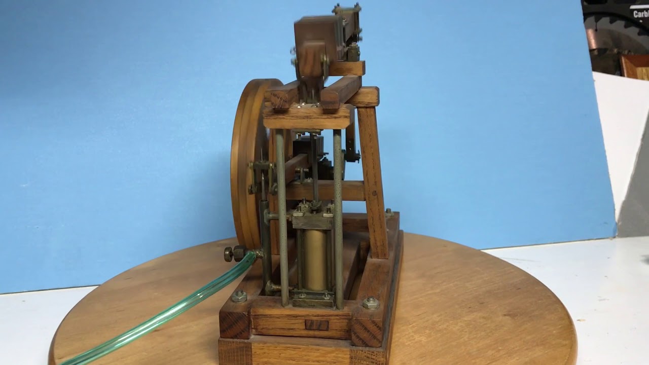 Walking beam steam engine - YouTube