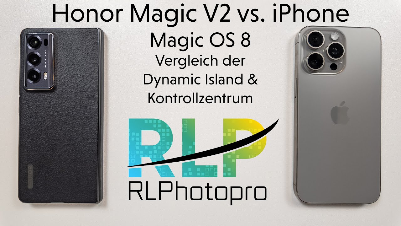 Honor Magic V2 vs. iPhone - Magic OS 8 Dynamic Island + Kontrollzentrum ...
