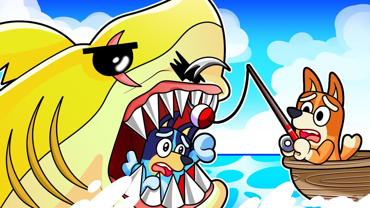 BINGO y BLUEY SOBREVIVE al TIBURON en ROBLOX! 😨🐶 LAS AVENTURAS DE BLUEY ...