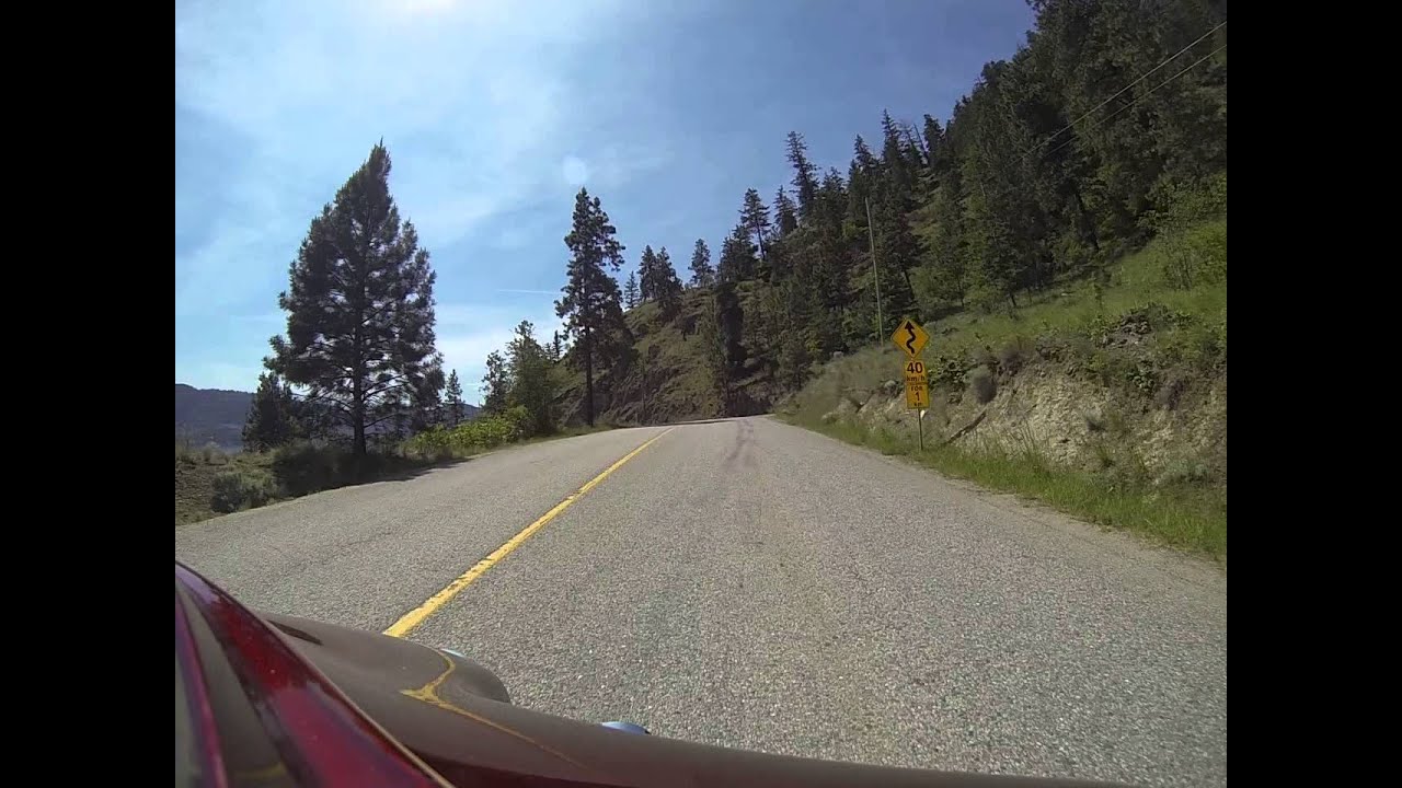 Riding the Westside Road above Okanagan Lake - YouTube