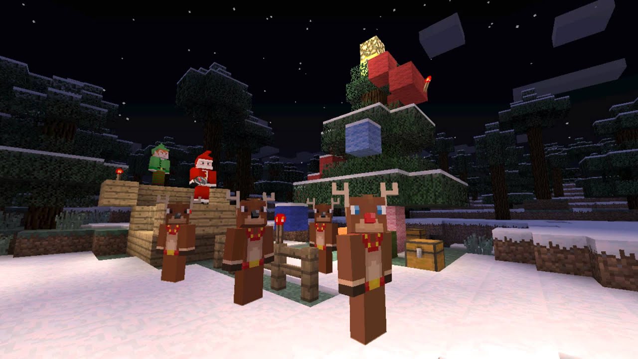 Minecraft Christmas Skin Pack - Skins Revealed (Xbox 360) - YouTube