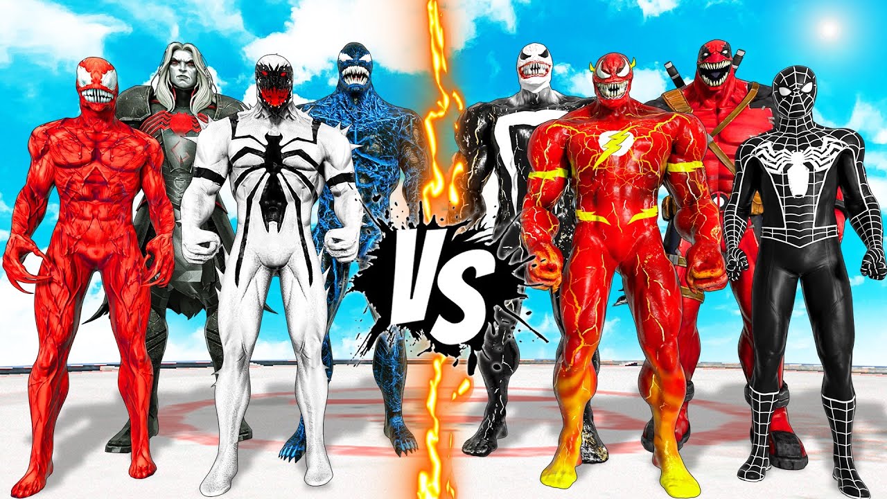 Venom Battle Venom vs Antivenom vs Flash Venom vs Venompool - EPIC ...