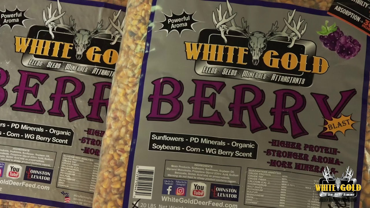 White Gold Deer Feed - BERRY BLAST - YouTube
