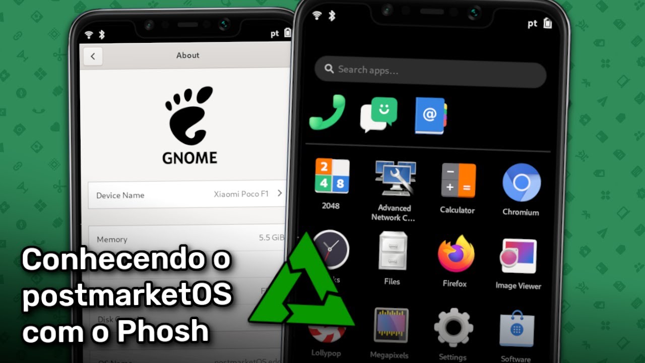 Conhecendo o postmarketOS com o Phosh - YouTube