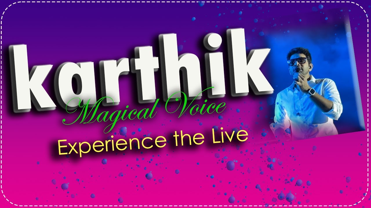 Singer Karthik Live Concert Bangalore #singerkarthik #karthik #singerkarthiksongs #concert # ...