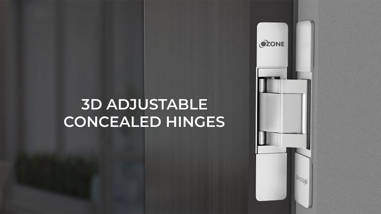 Ozone | 3D Adjustable Concealed Hinges | Operational Guide - YouTube