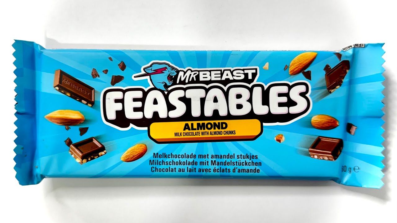 FEASTABLES ALMOND CHOCOLATE 🍫 ASMR UNBOXING | MR BEAST ~ CHOCOLATE ...