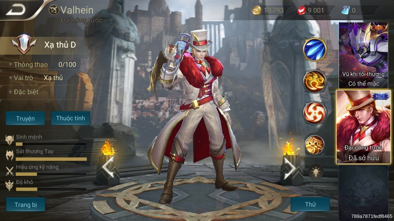 Skin Mới : Valhein Đại Công Tước ( hiệu ứng kỹ năng cực đẹp ) - YouTube