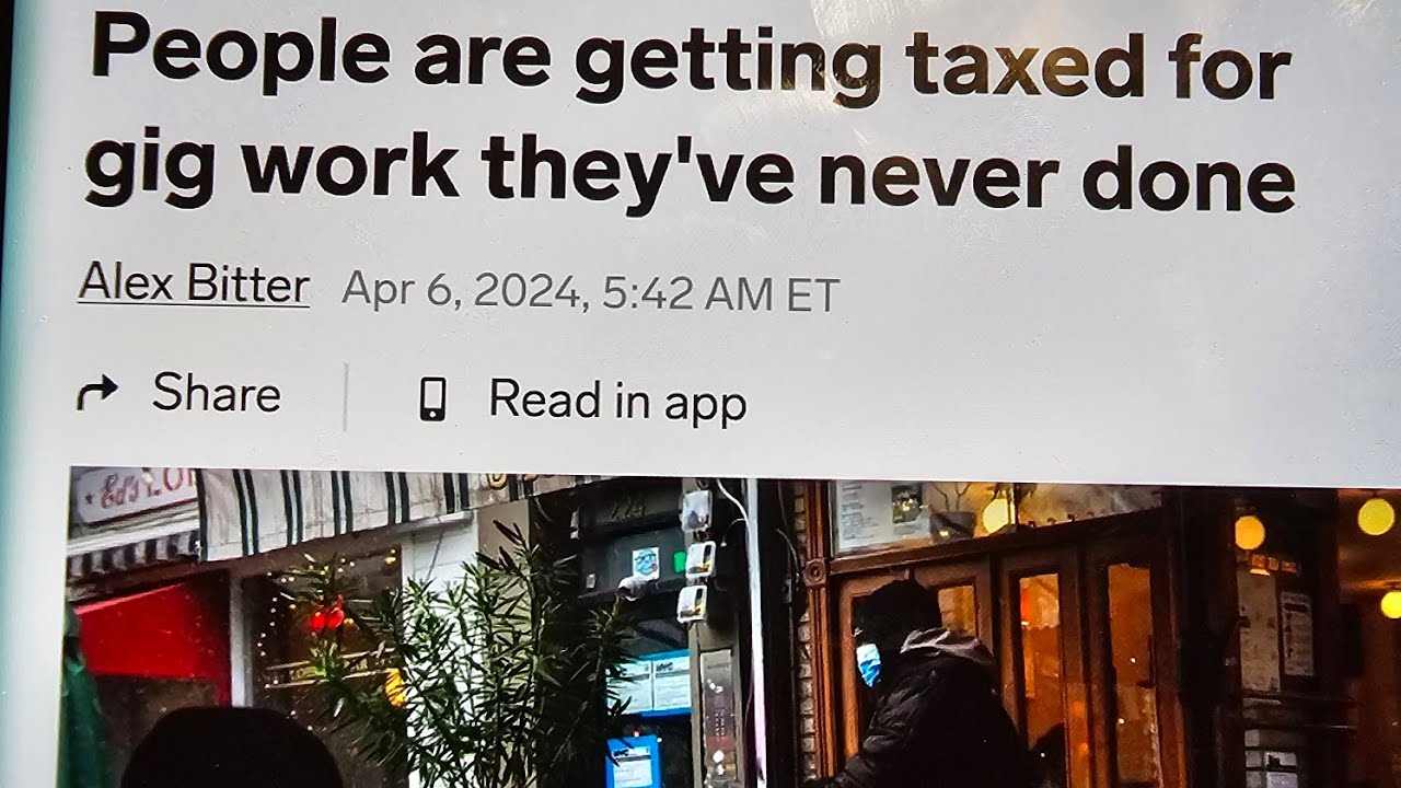 People are getting taxed for gig work they've never done. - YouTube