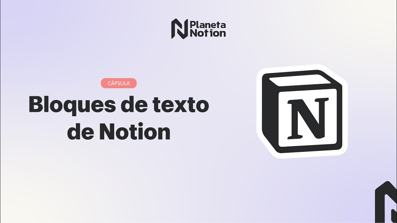 Bloques de texto en Notion - YouTube