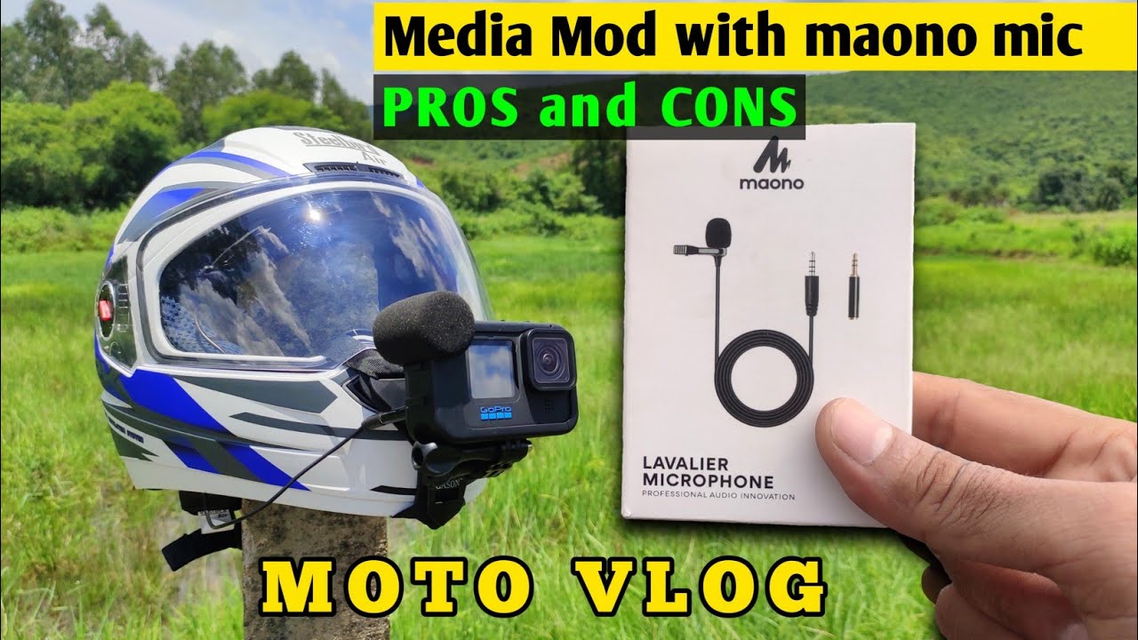 GoPro MEDIA MOD with Maono Microphone[How it works in Moto Vlog]| Hero ...