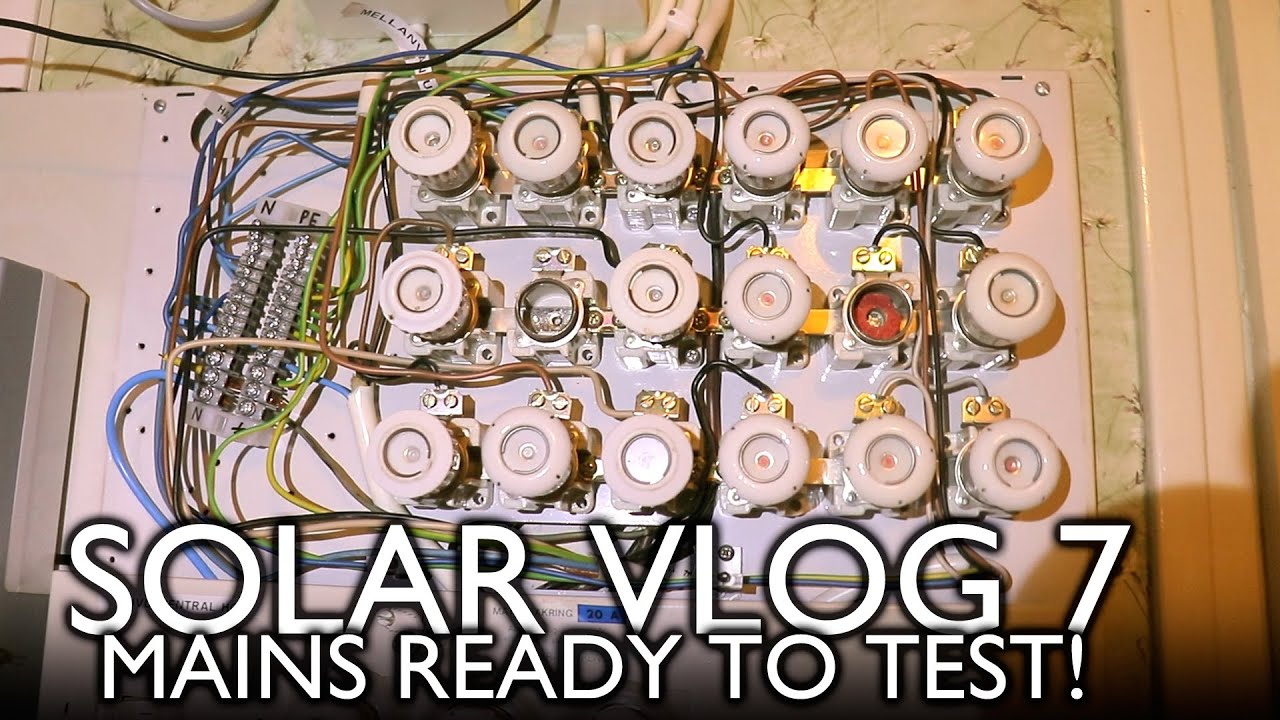 10 kW Hybrid Solar VLOG 7 - Old mains & TEST! - YouTube