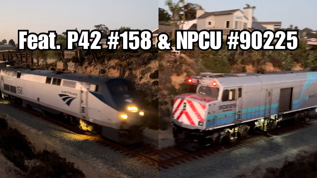 P42 & NPCU on the same train! Amtrak Pacific Surfliner 9.10.2024 - YouTube