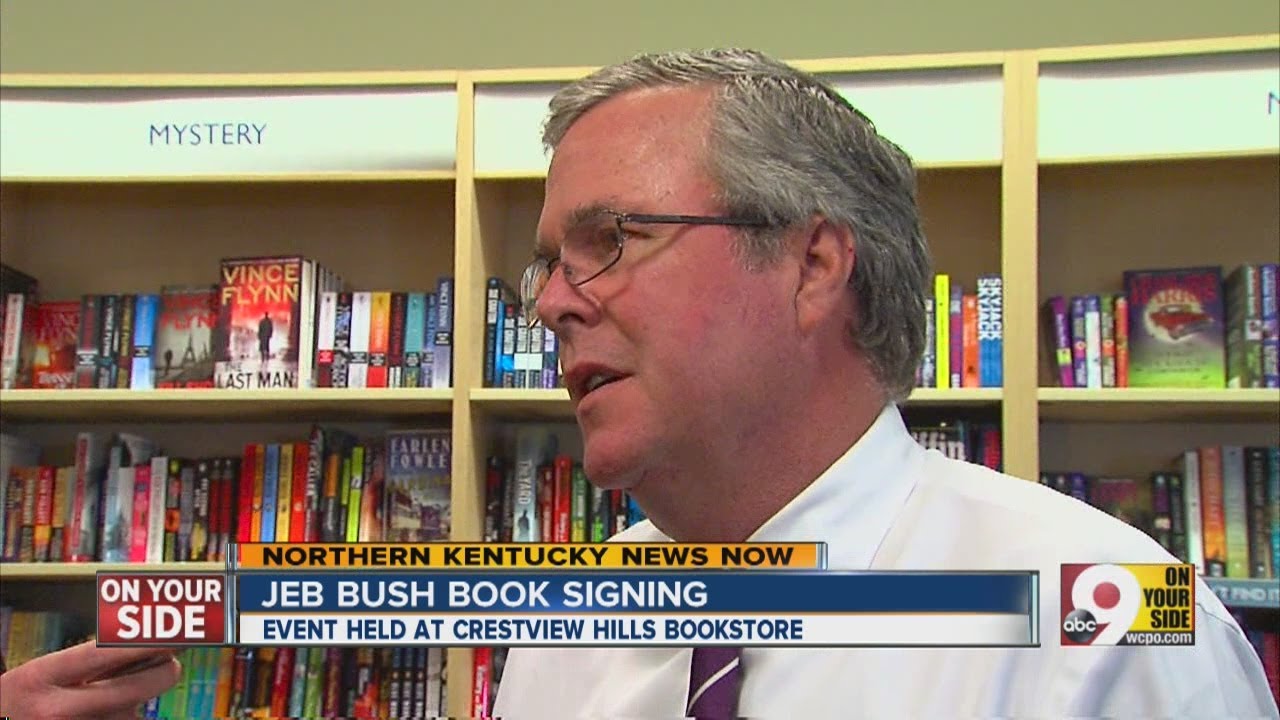 Jeb Bush in town for book siging - YouTube