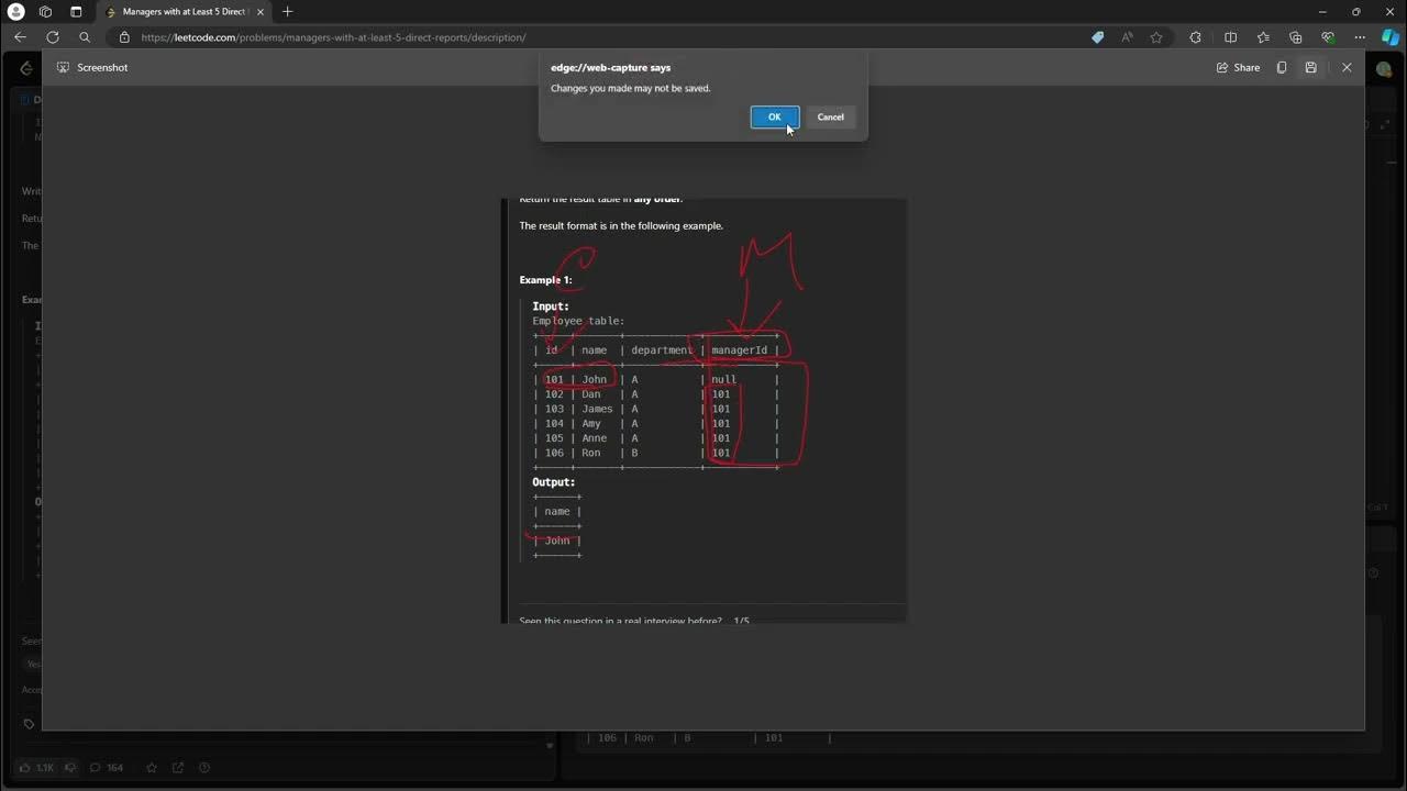 Leetcode 570 Managers With At Least 5 Direct Reports Sql Youtube