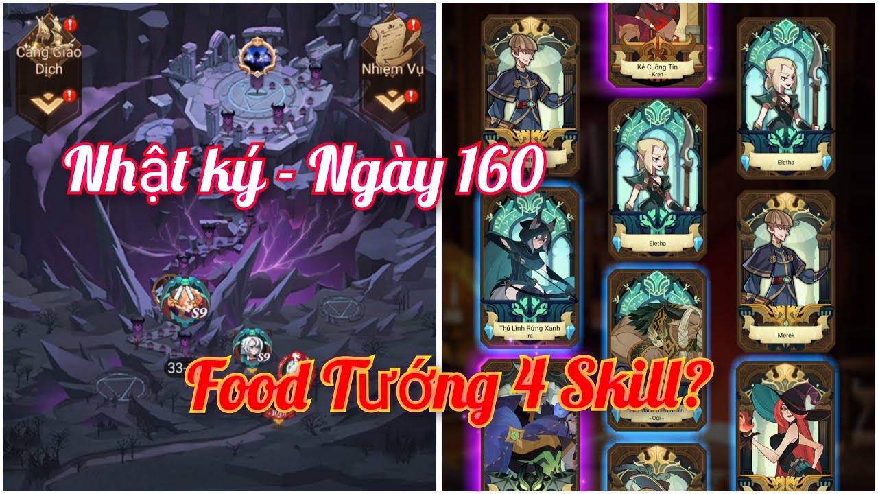 Afk Arena | Nhật ký ngày 160 - Khi nào thì nên Food tướng 4 skill ...