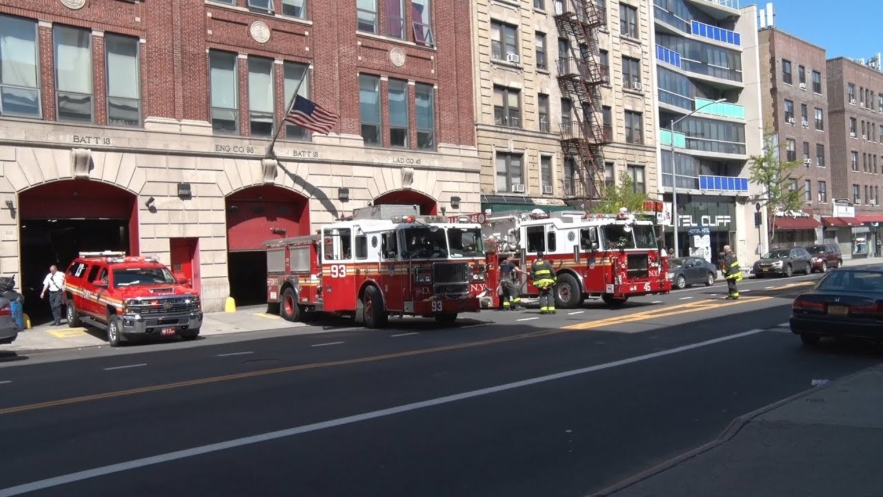 FDNY Engine 93 Tower Ladder 45 Batt 13 - YouTube