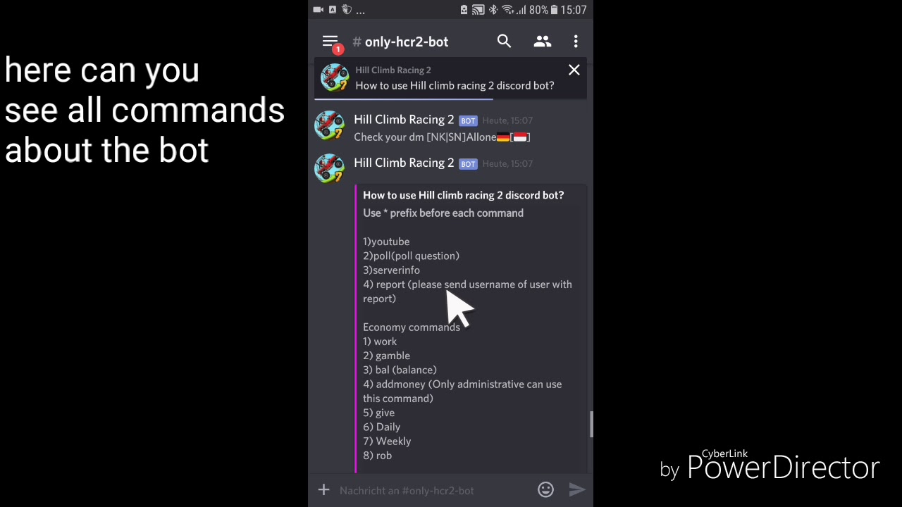 How to use the Hcr2 Discord Bot - YouTube