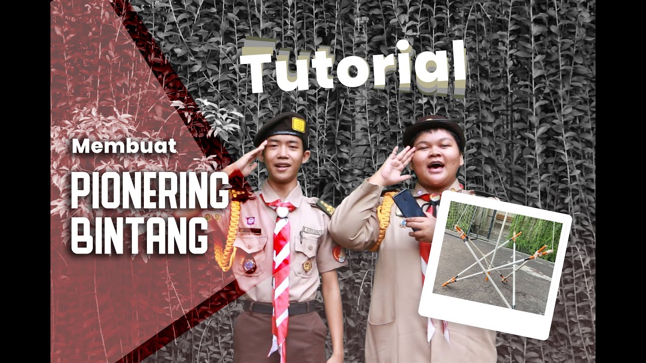 Tutorial Membuat Pionering Bintang - Scouting Fifty One - YouTube