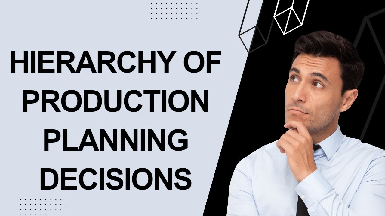 Hierarchy of Production Planning Decisions | Decisions for Production ...