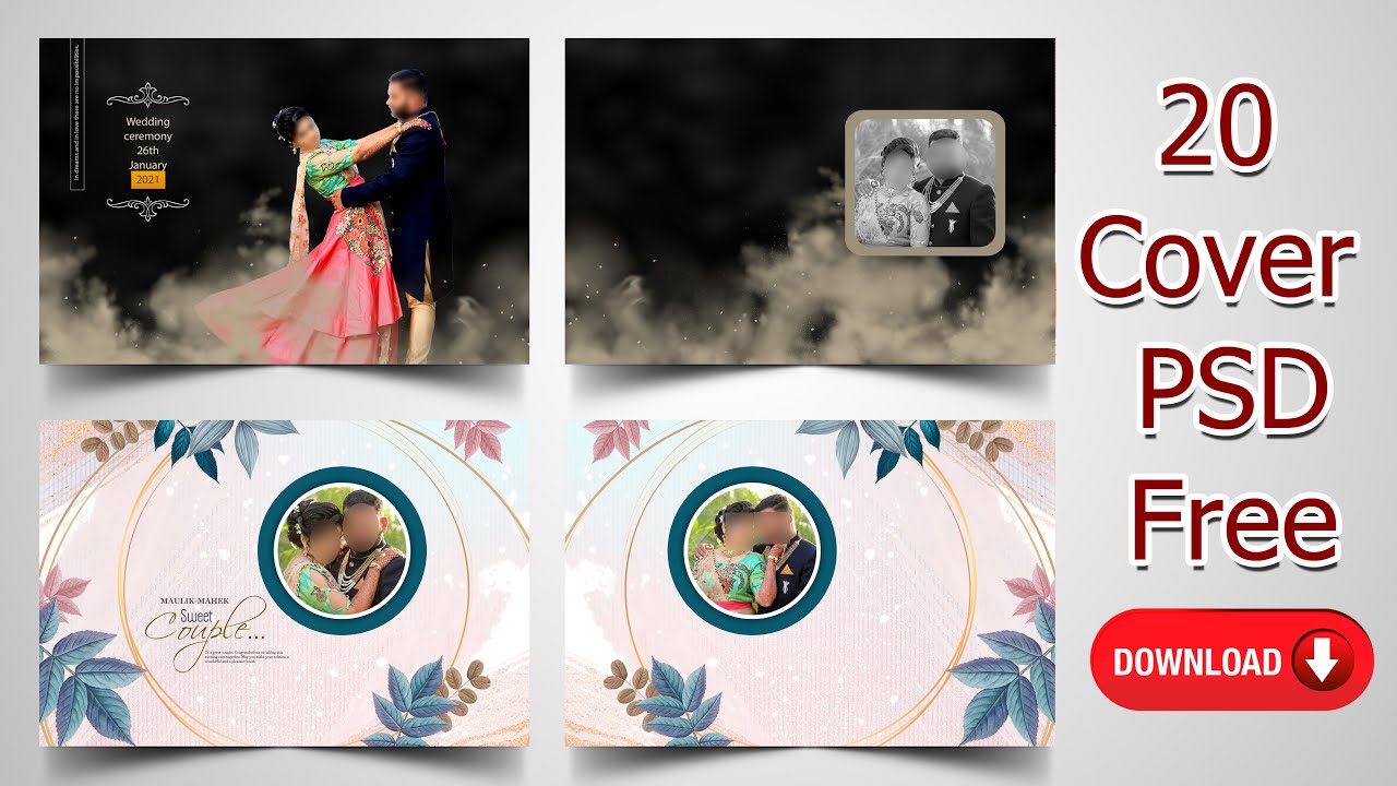 12x18 New Cover PSD Part 05 || Creative Cover Designs || Ashik Albums ...