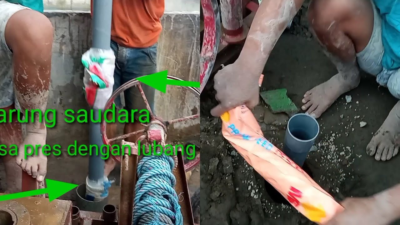 begini cara saya mem vacum casing sumur bor - YouTube
