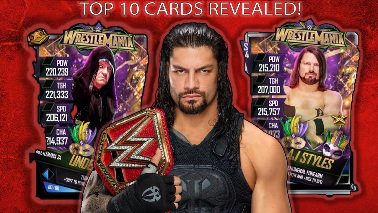 TOP 10 WRESTLEMANIA SUPERSTARS REVEALED!, Top Female & Male In NEW WM ...
