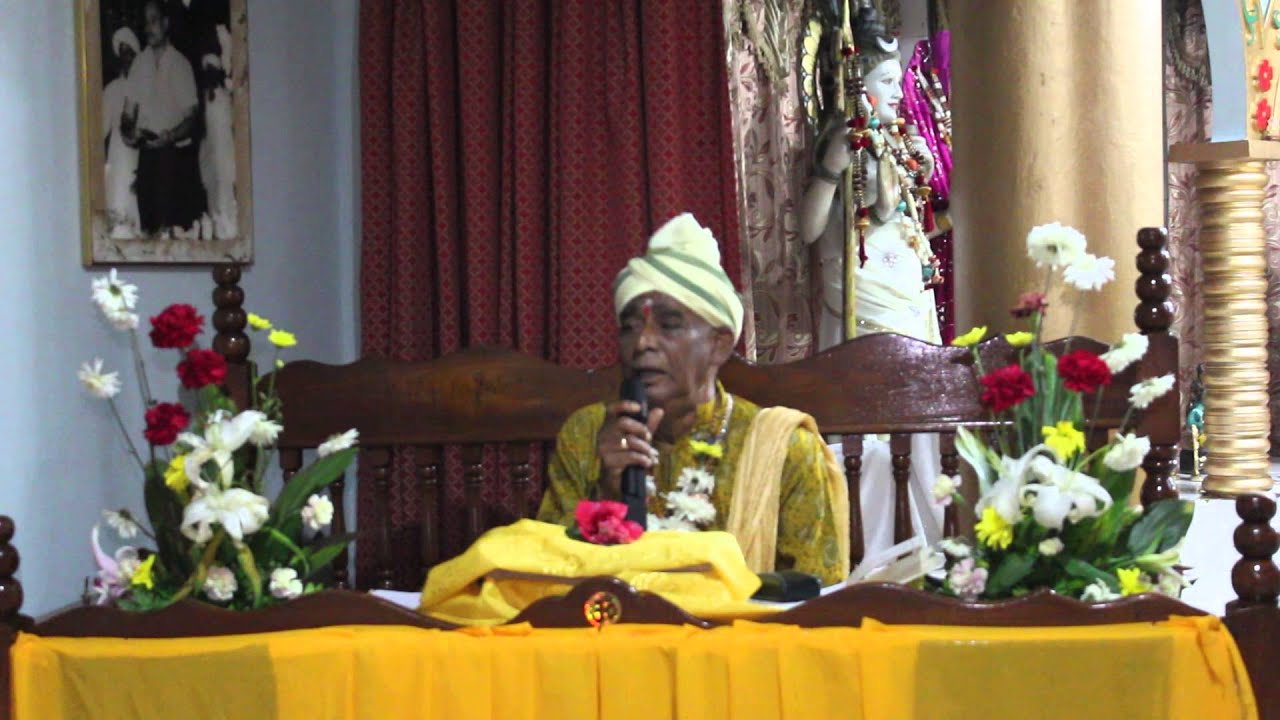 Pundit Satnarine Sharma at St Helena Shiva Mandir Shiv Raatri Yag Part ...