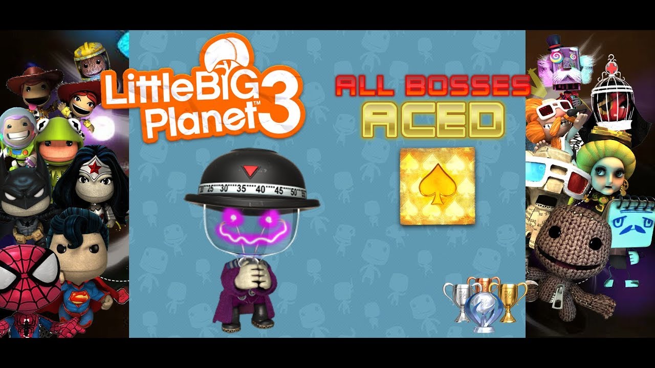 LittleBigPlanet 3: All Bosses (Aced - no damage) - YouTube