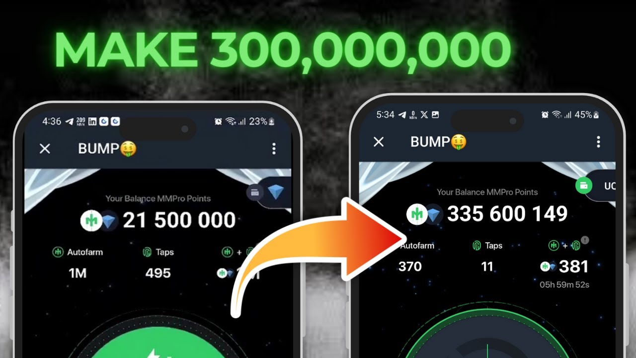 How to claim 300m on mmpro BUMP and wallet connection - YouTube