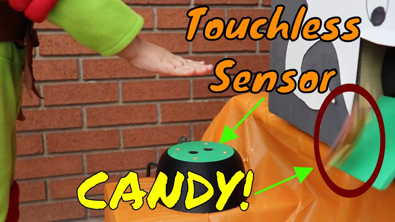 Handing out candy in 2020 - Touchless Halloween Candy Dispenser - YouTube