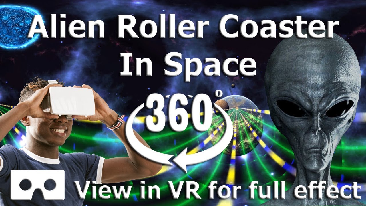 Alien rollercoaster In Space VR 360 video - YouTube