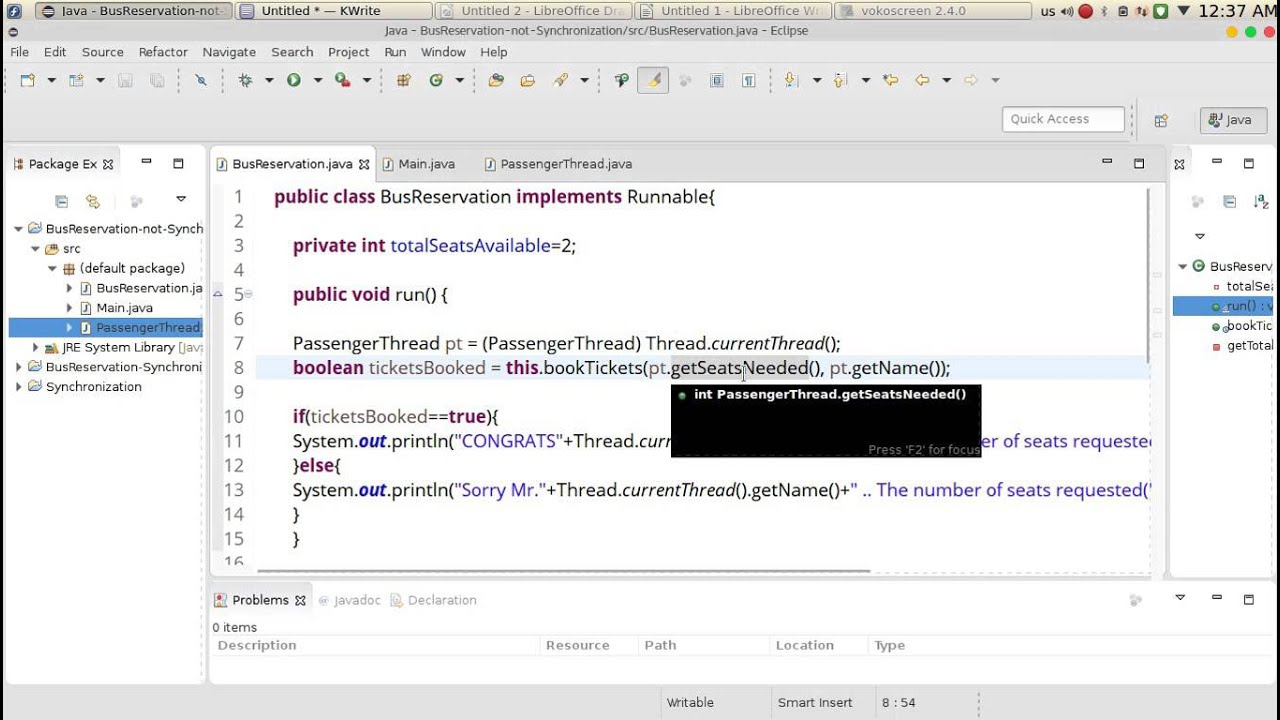 148 Java advanced Synchronization examples امثلة عن التزامن - YouTube
