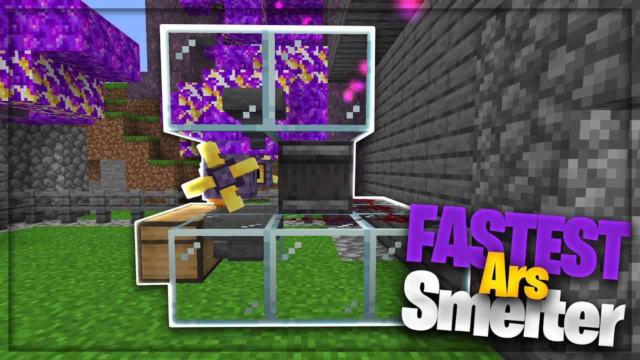 How to set up Quickest Auto Smelter - Ars Nouveau - YouTube